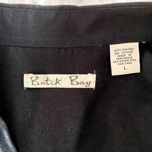 batik bay | Shirts | Batik Bay Mens Black Hawaiian Shirt W Drinks L ...